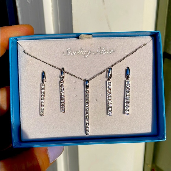 Jewelry | Earring And Necklace Set 1st 2nd Piercing | Poshmark